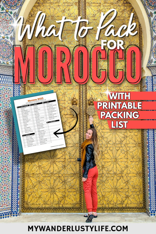 What to Pack for Morocco: What to Wear + Complete Packing List